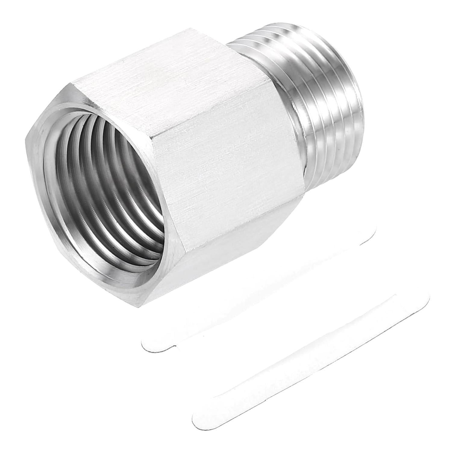 hgudesign Pipe Fitting Reducing Adapter, M20 Male x 1/2" NPT Female 304 ...