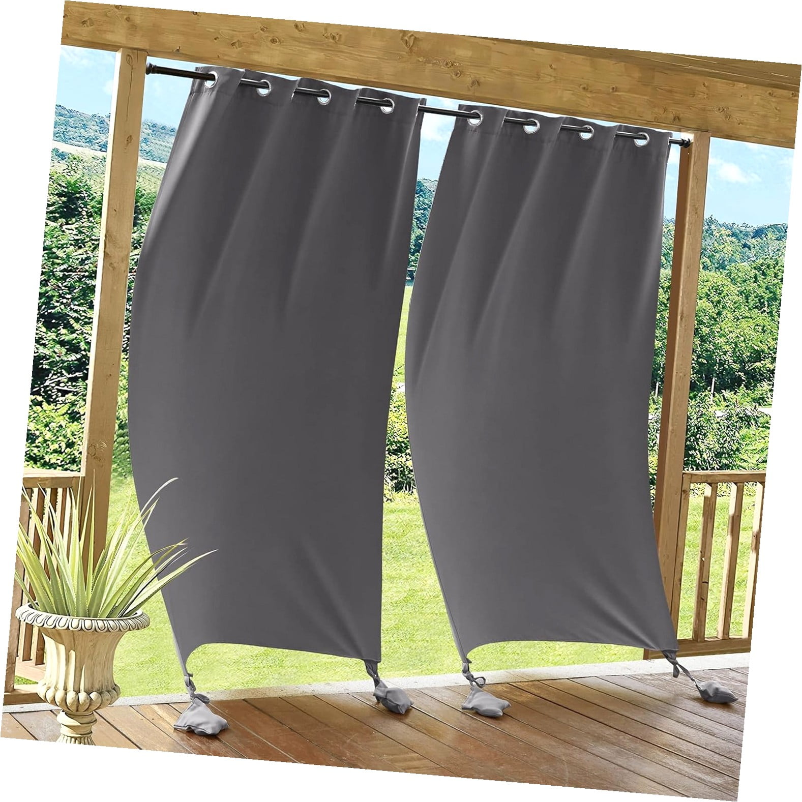 hgudesign RYB Curtains Windproof Curtain with Bag, Privacy Insulated ...