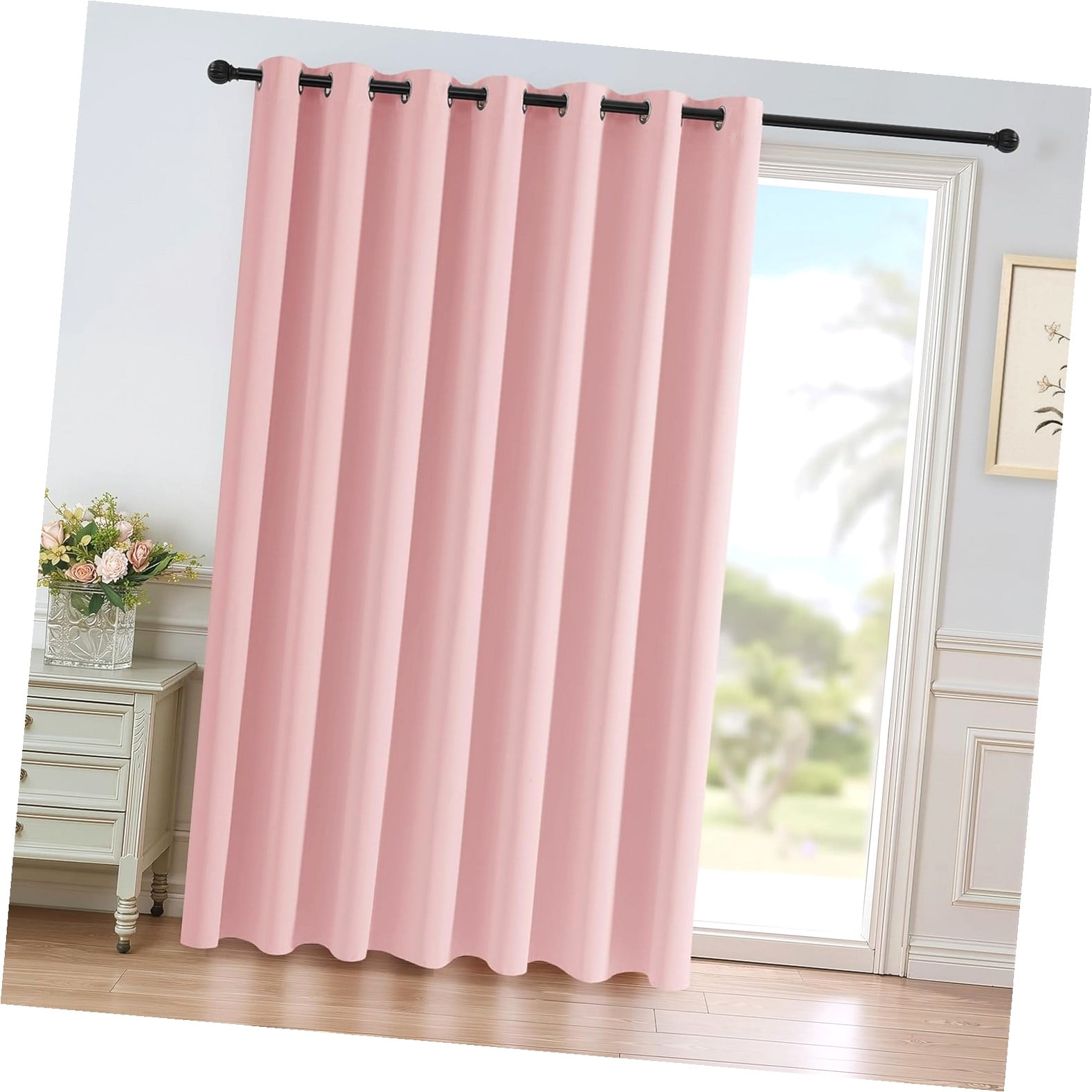 hgudesign RYB Curtains for Sliding Door Total Privacy Thermal Efficient ...