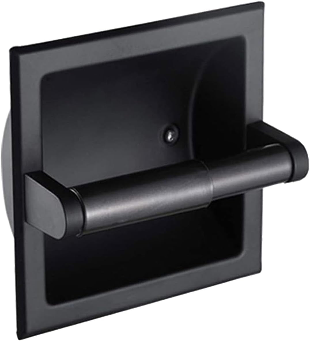 hgudesign Recessed Toilet Paper Holder Matte Black Toilet Paper Holder ...