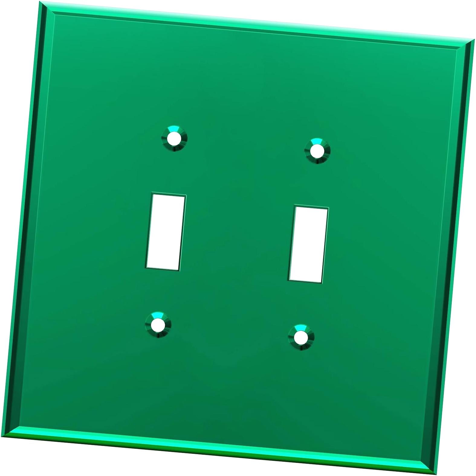 hgudesign Reflective Acrylic Toggle Switch Wall Plate, Mirrored Light ...