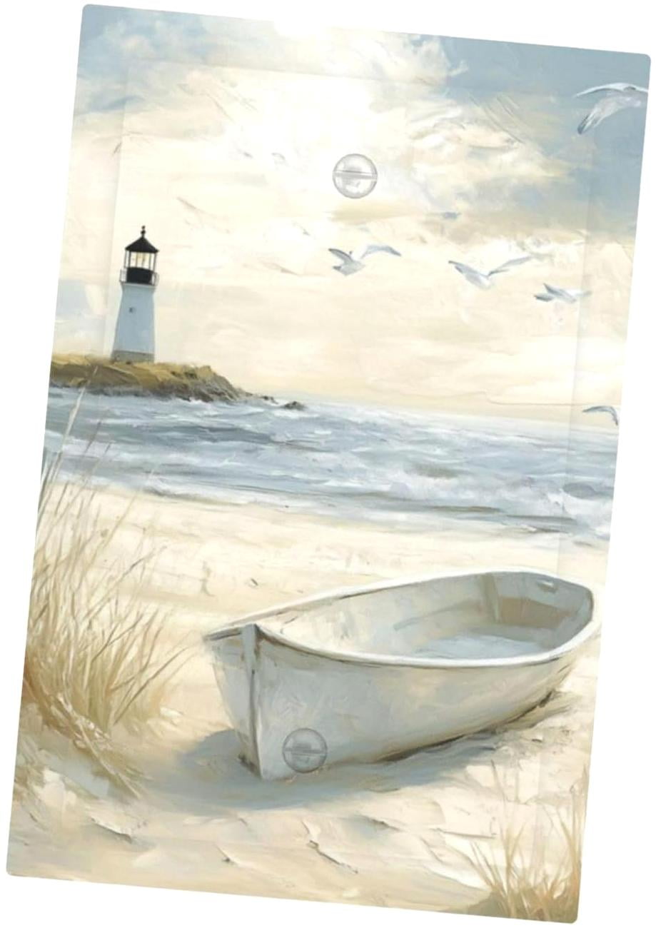 hgudesign Sea Beach 1 Gang Light Switch Cover Electrical No Device Wall ...