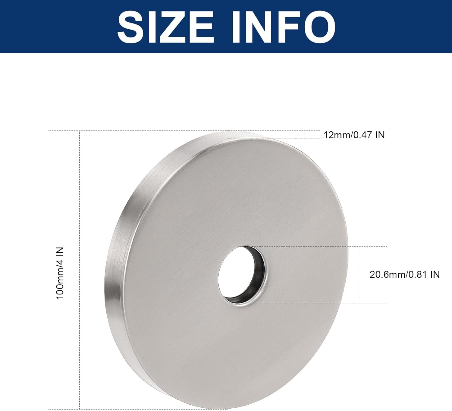 hgudesign Shower Arm Flange, Steel Escutcheon Cover for Standard (4 ...
