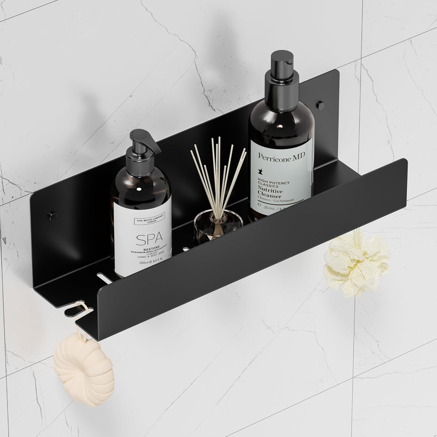 hgudesign Shower Caddy, 12" Bathroom Shower Organizer with 2 shelves ...