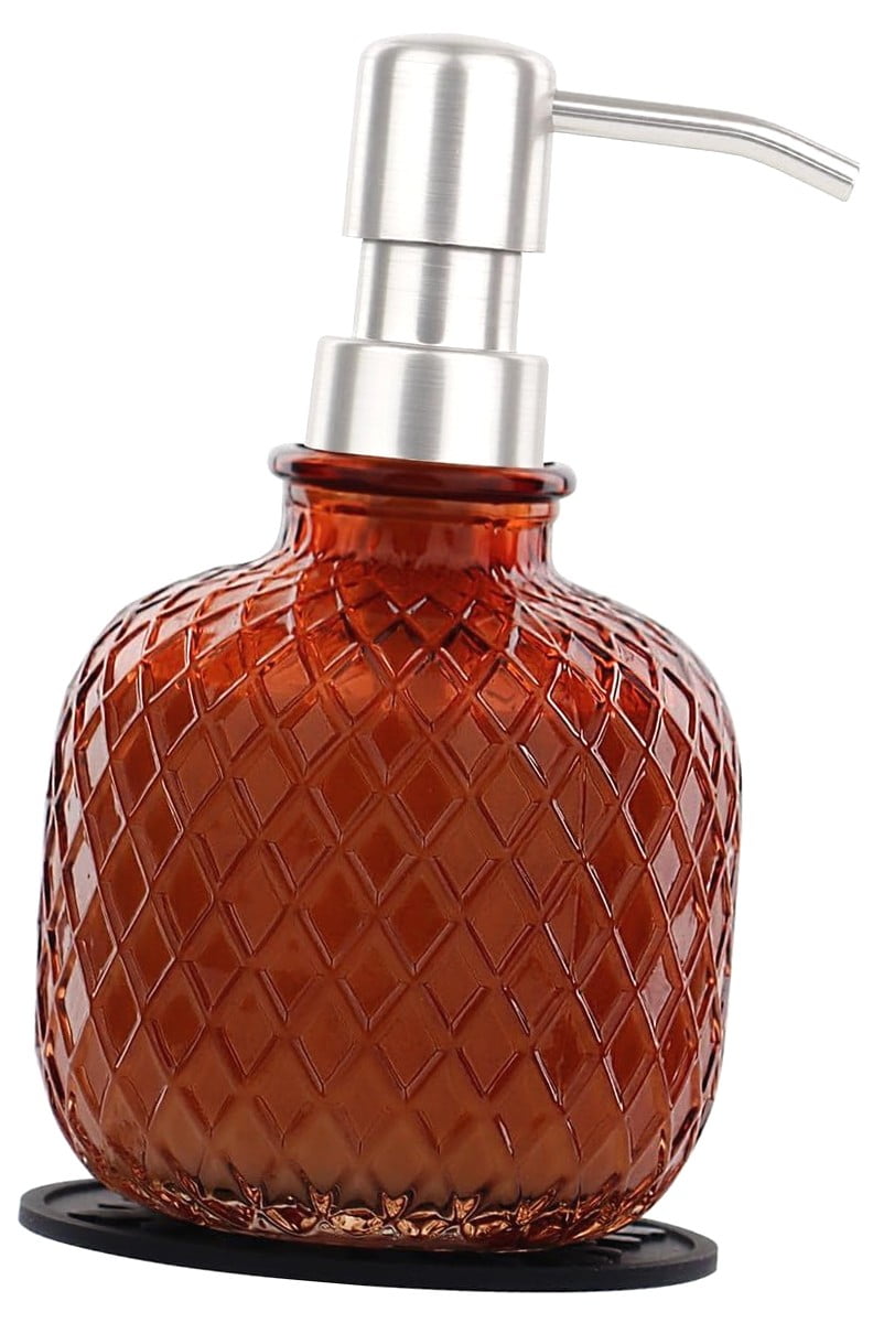 hgudesign Soap Dispensers with Mat, for Kitchen and Bathroom Countertop ...