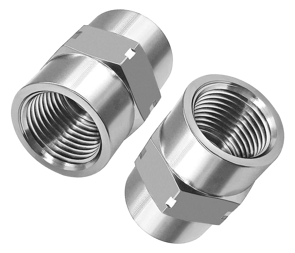 hgudesign Stainless Steel Coupling Adapter 1/4" NPT Female to 1/4" NPT ...