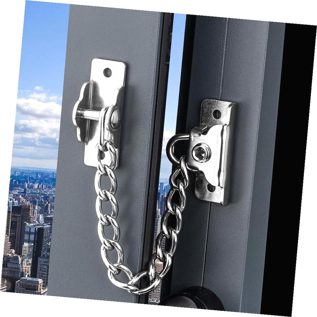 hgudesign Steel Window Chain Lock, Sliding Limiter Lock, Guard Door ...