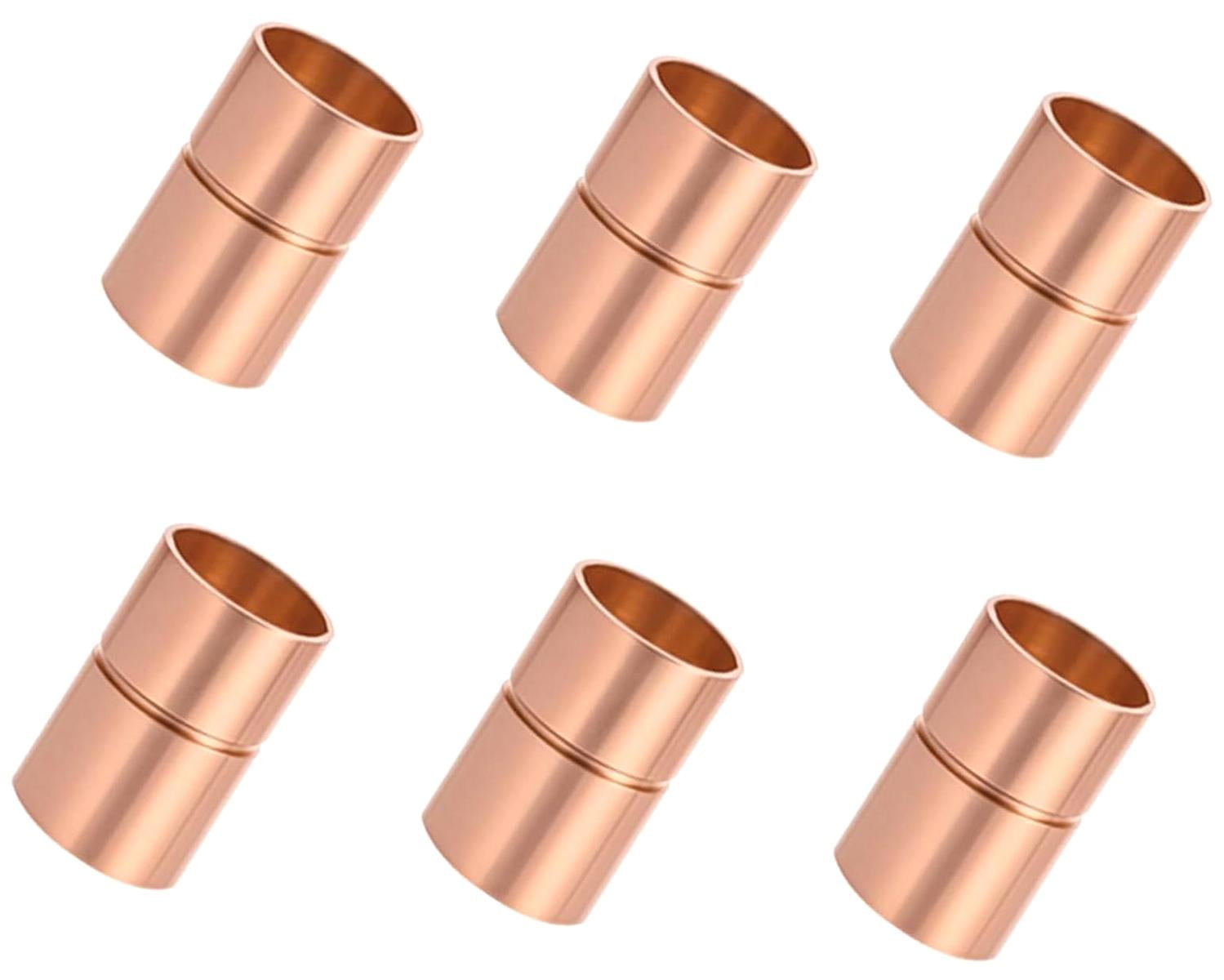 hgudesign Straight Copper Coupling Fittings, 3/8 Inch Copper Pipe ...