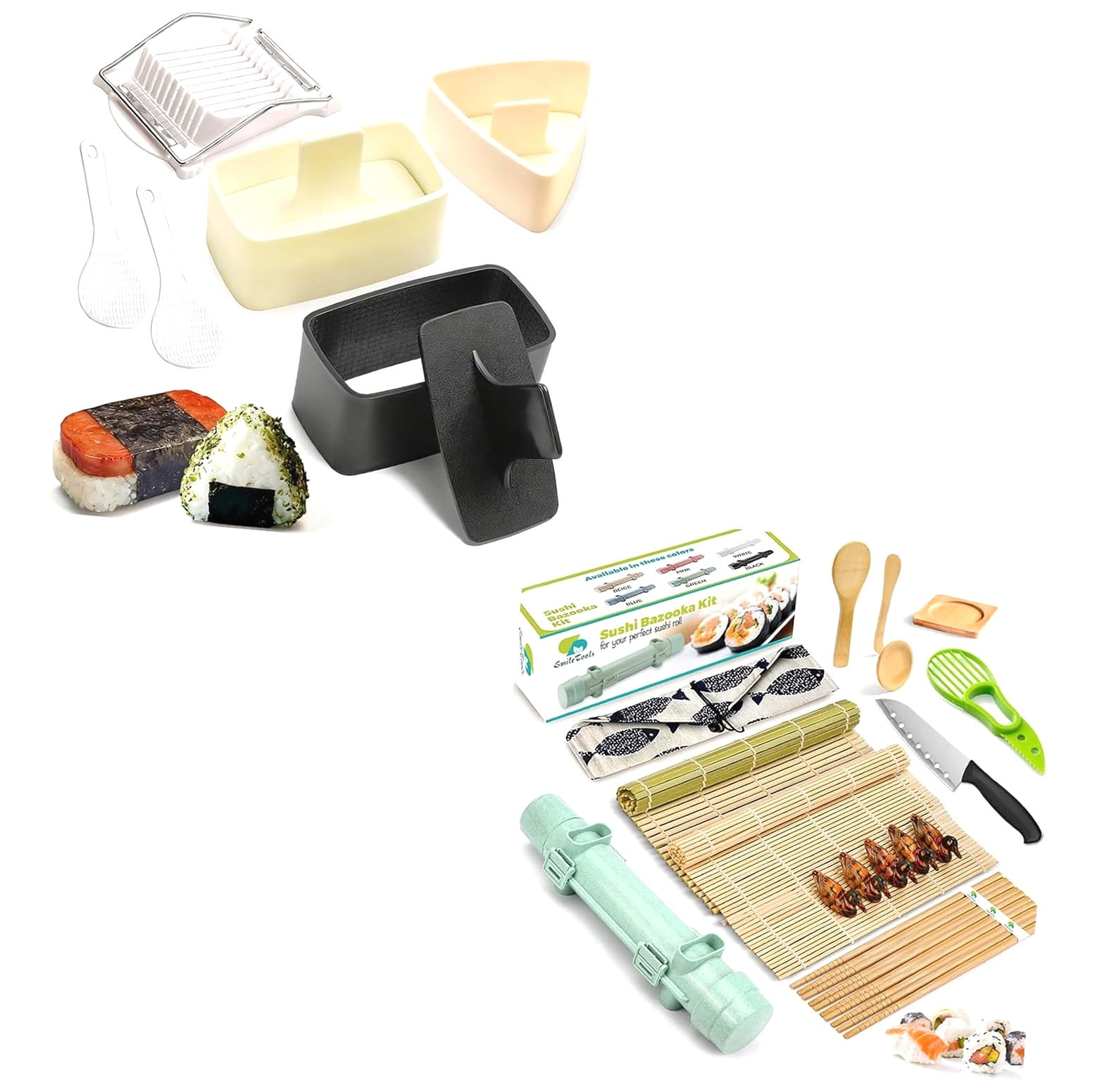 hgudesign Sushi Making Kit Musubi Kit, Sushi Roller Sushi Maker Kit ...