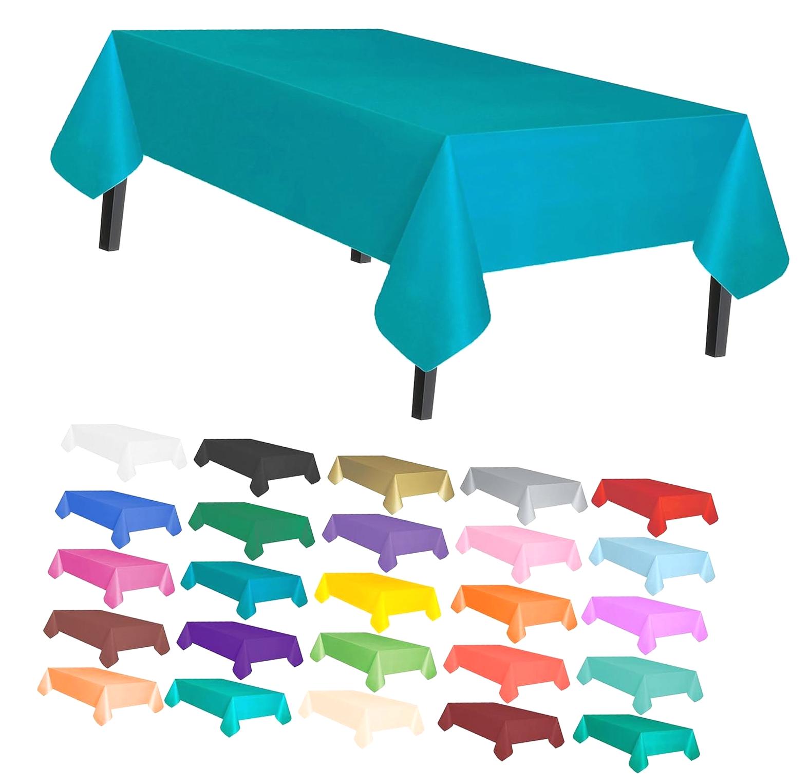 hgudesign Table Cover Set, 6 Pack 54"x108"- Ideal for Party, Birthday ...
