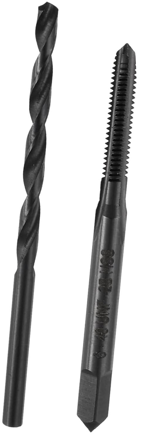 hgudesign Tap & Drill Bit Set, includes 1 piece of 6-40 UNF Straight ...