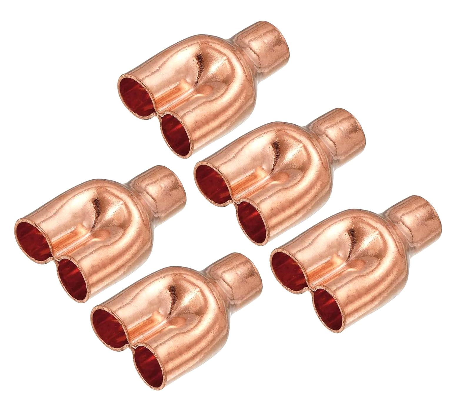hgudesign Tee Y Type Copper Fitting Welding Joint Split Union ...