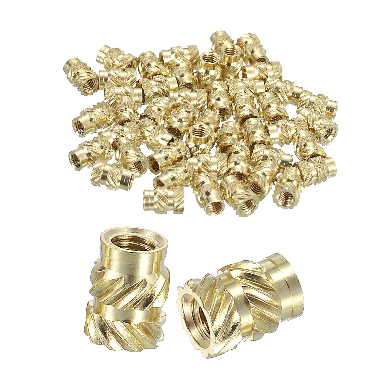 hgudesign Textured Threaded Inserts, 100 units M3 x 6.5mm Length x 5mm ...