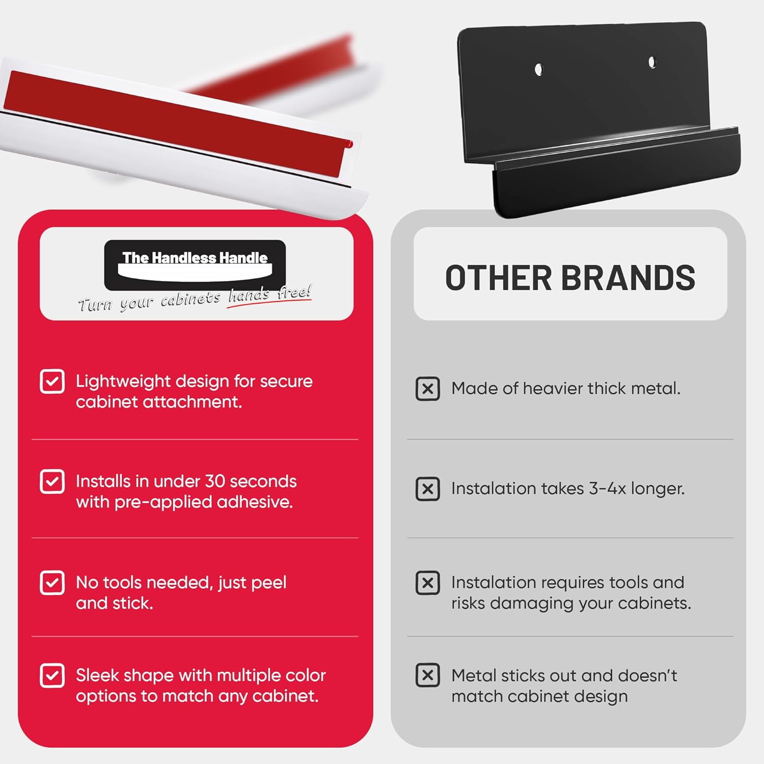 hgudesign The Handless Handle – Foot-Activated Drawer Opener for Bins ...