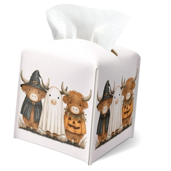 hgudesign Tissue Box Cover, Pumpkin Tissue Box Cover Theme Facial Paper ...