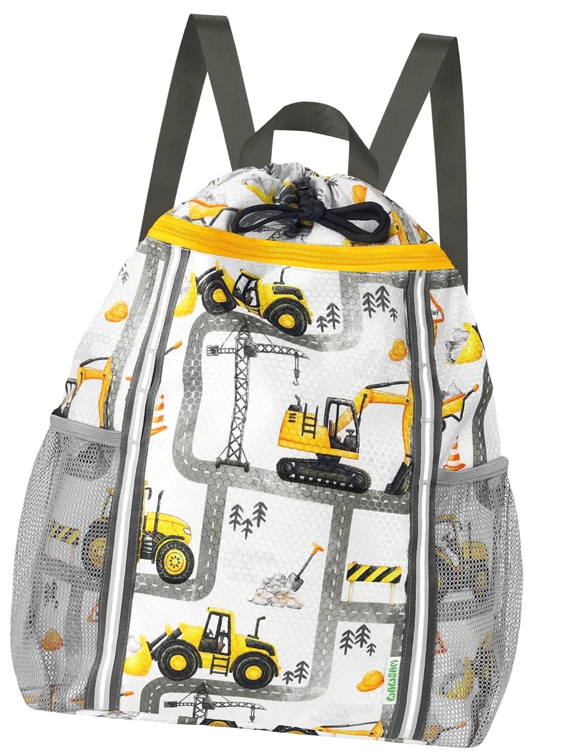 hgudesign Truck Athletic Drawstring Backpack, Sports Sack for Males ...