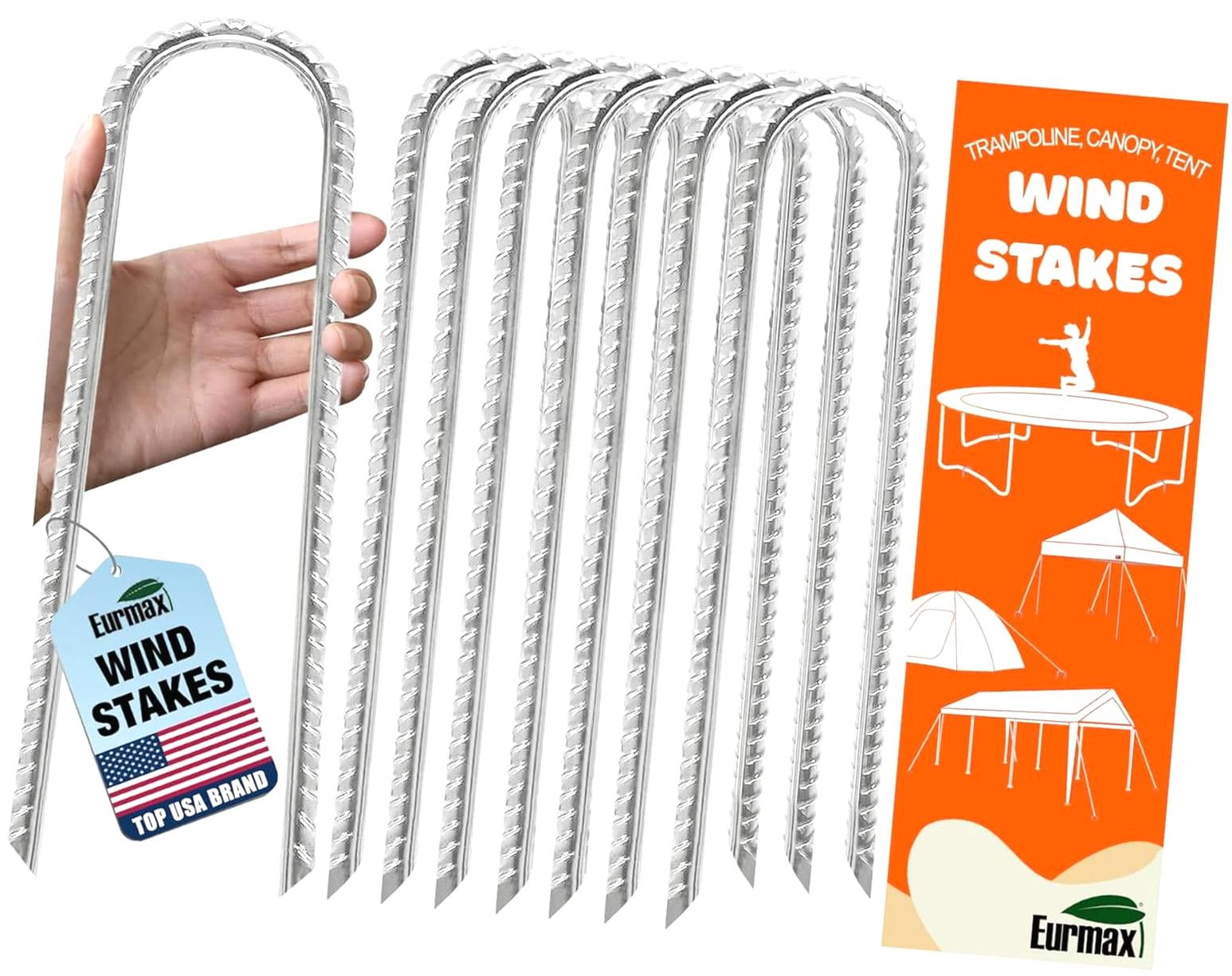 hgudesign USA Heavy-Duty Trampoline Stake for High Winds, Ground ...