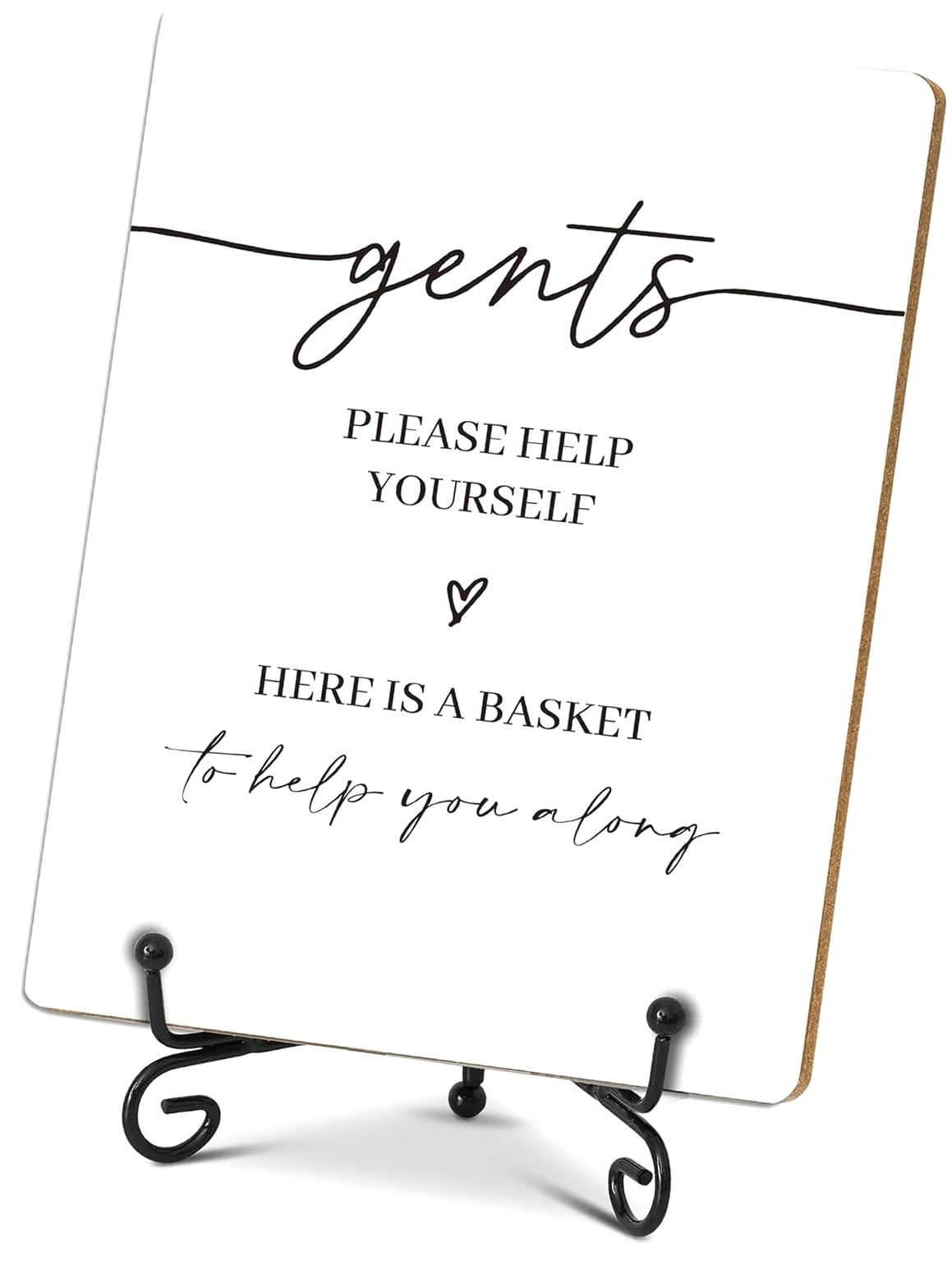 hgudesign Wedding Bathroom Basket Supplies Signs Gents, 6 8 Minimalist ...