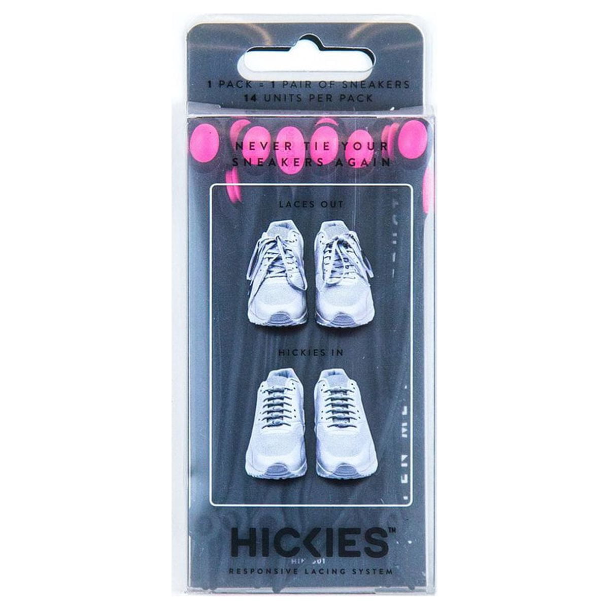 hickies 1.0 original unisex one-size fits all elastic no-tie shoelaces ...
