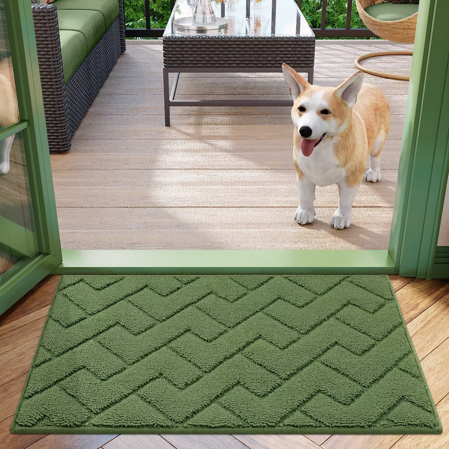 hicorfe Indoor Doormat,Non-Slip Front Back Door Mat for Entryway,Inside ...