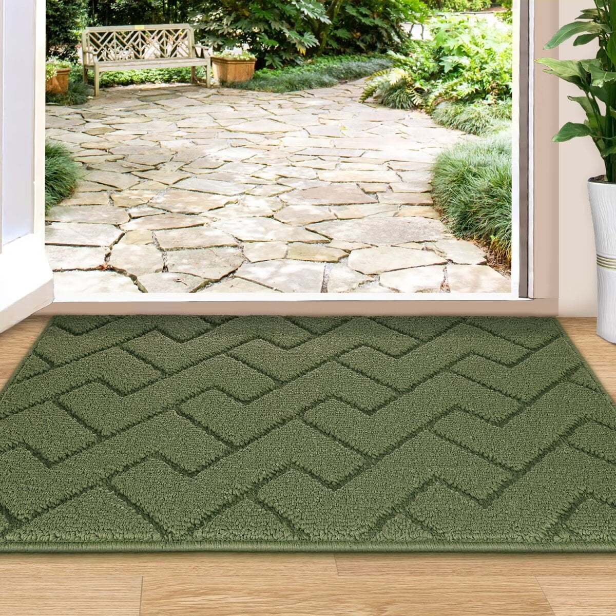 hicorfe Indoor Doormat,Non-Slip Front Back Door Mat for Entryway,Inside ...