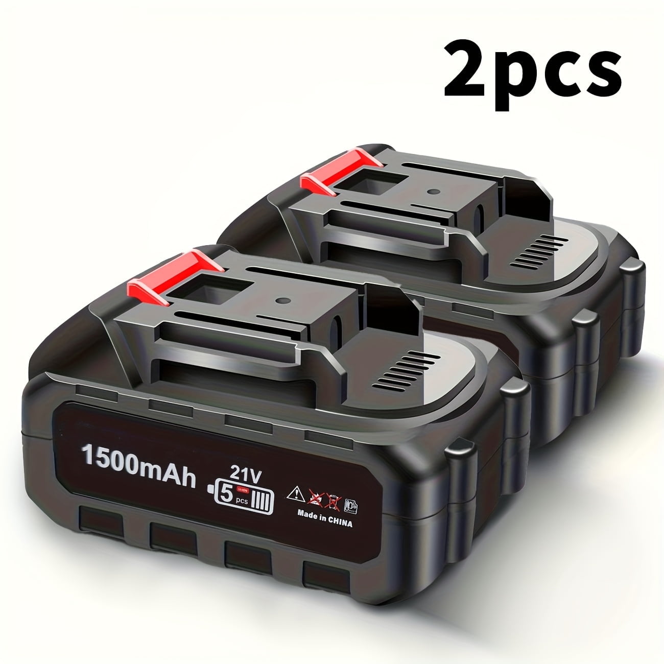 high-capacity battery packs (batteries only)，2 x 1500mAh lithium-ion ...