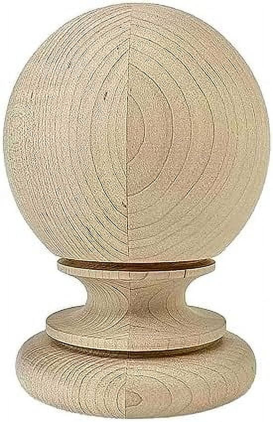 highland manor wood products small kline ball finial - 5 1/2" tall x 3 ...