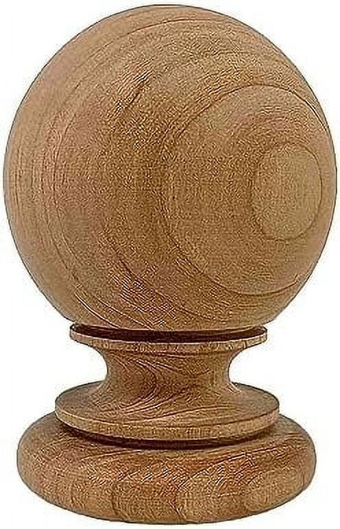 highland manor wood products small kline ball finial - 5 1/2" tall x 3 ...