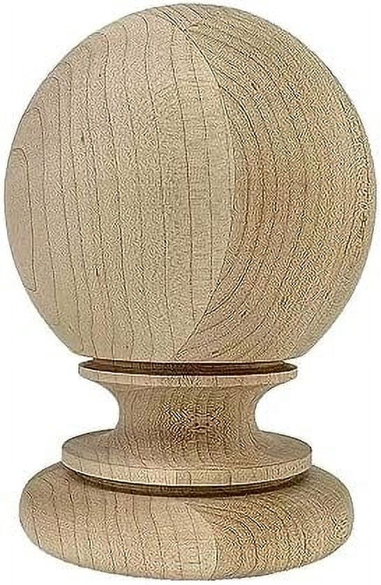 highland manor wood products small kline ball finial - 5 1/2" tall x 3 ...