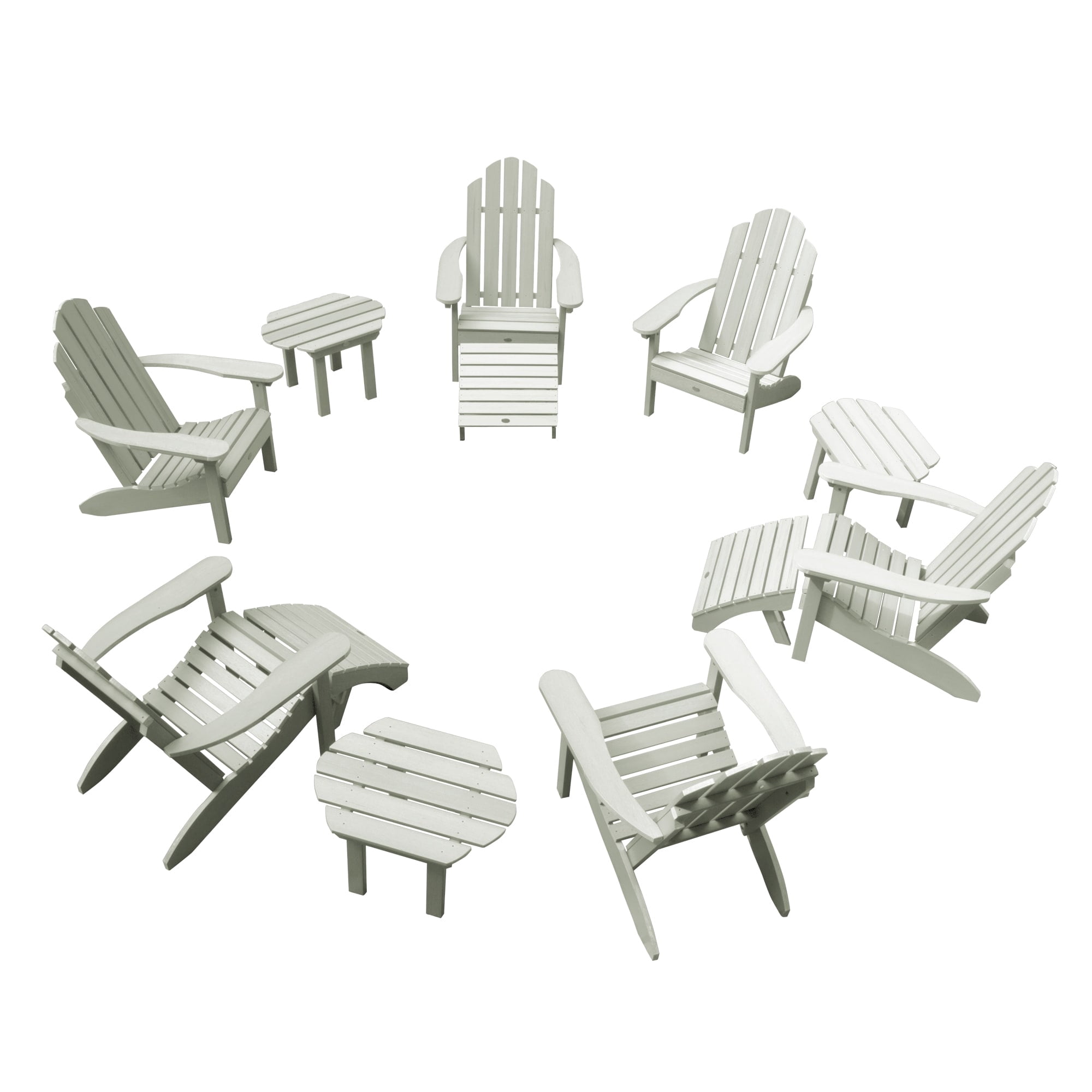 highwood 12-Piece Adirondack Patio Conversation Set Eucalyptus ...