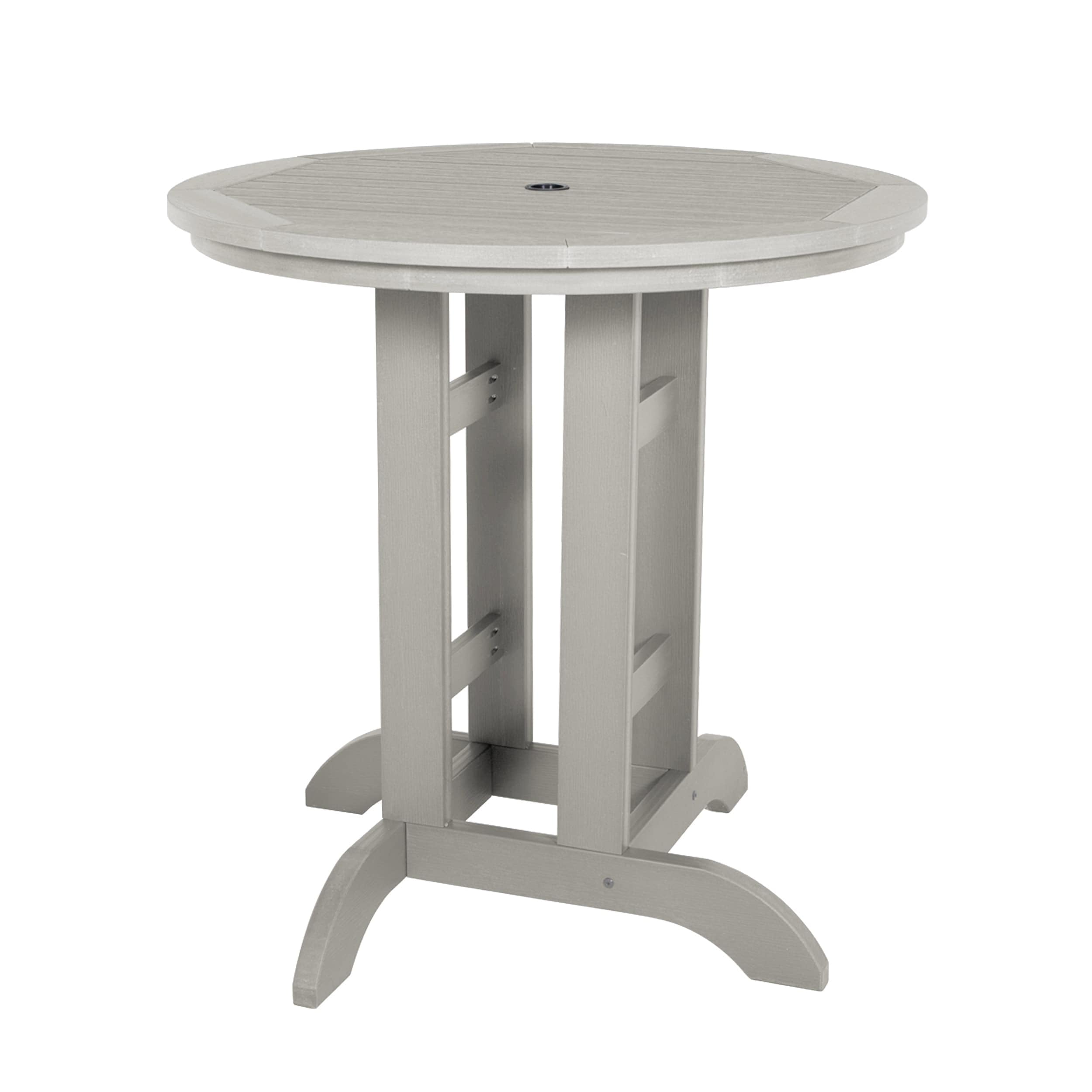 highwood 36" Round Counter Height Outdoor Table Harbor Gray - Walmart.com