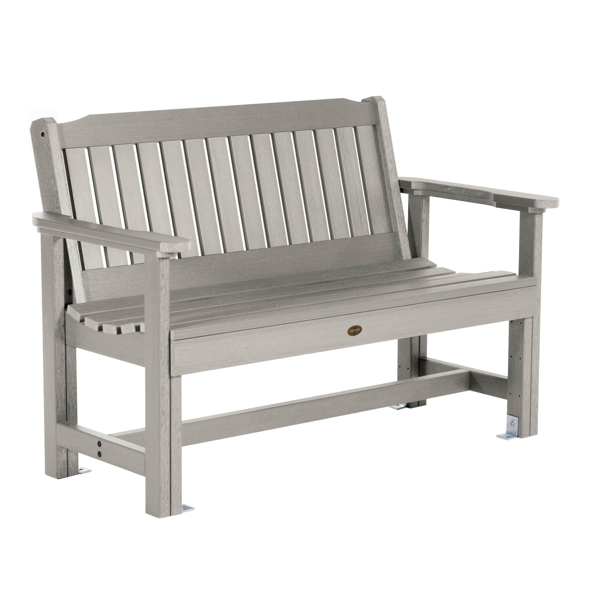highwood Commercial Grade Exeter 4 Foot Garden Bench Harbor Gray ...