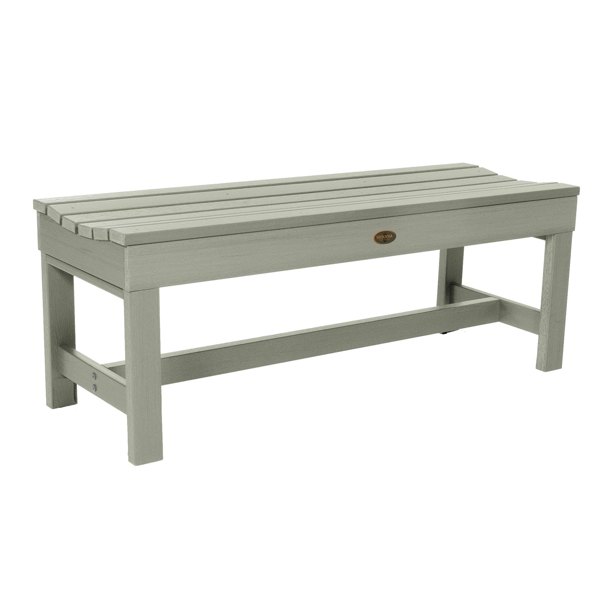 highwood Commercial Grade Weldon 4ft Backless Picnic Bench Eucalyptus ...