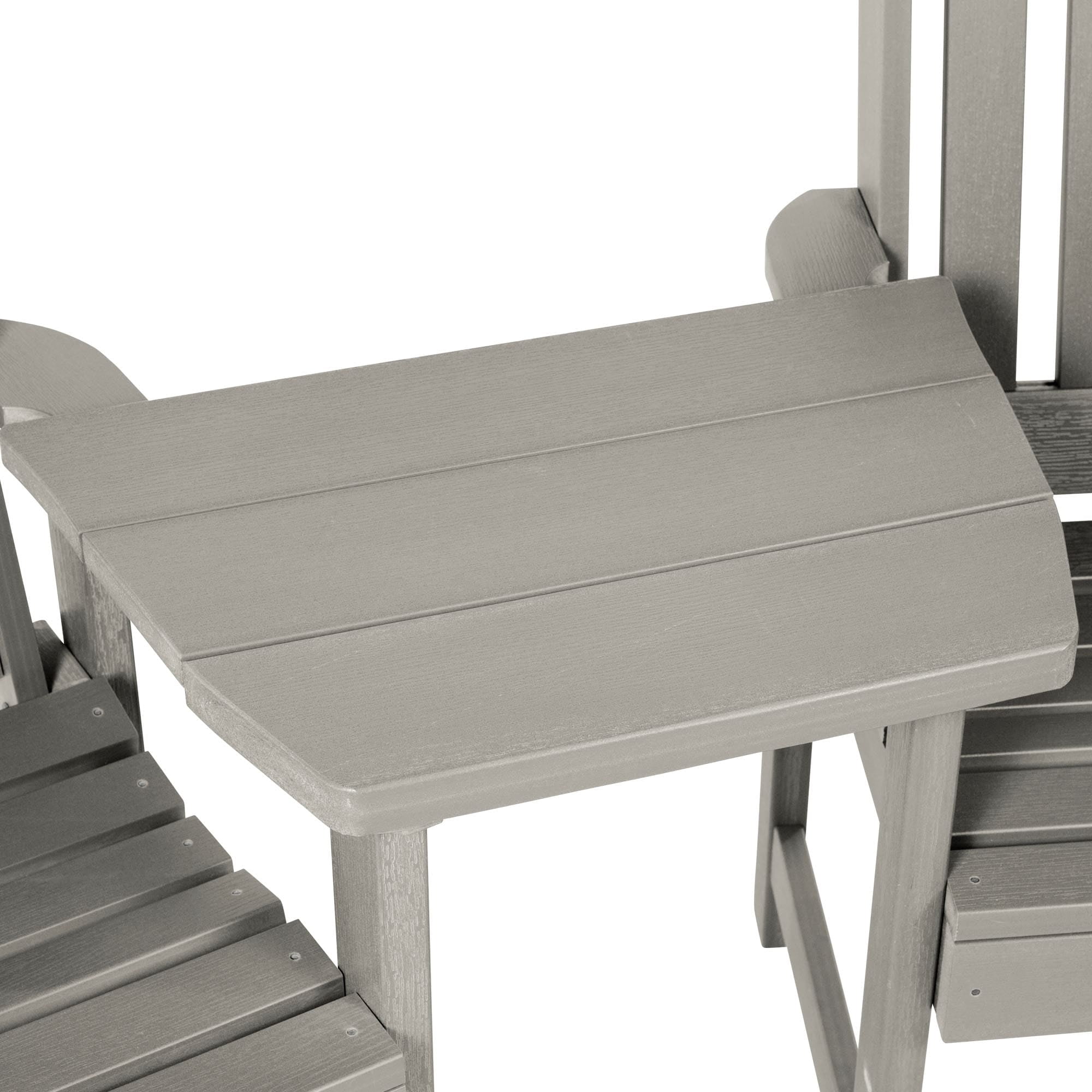 highwood Eco-Friendly Adirondack Tete-a-Tete Connecting Table Harbor ...