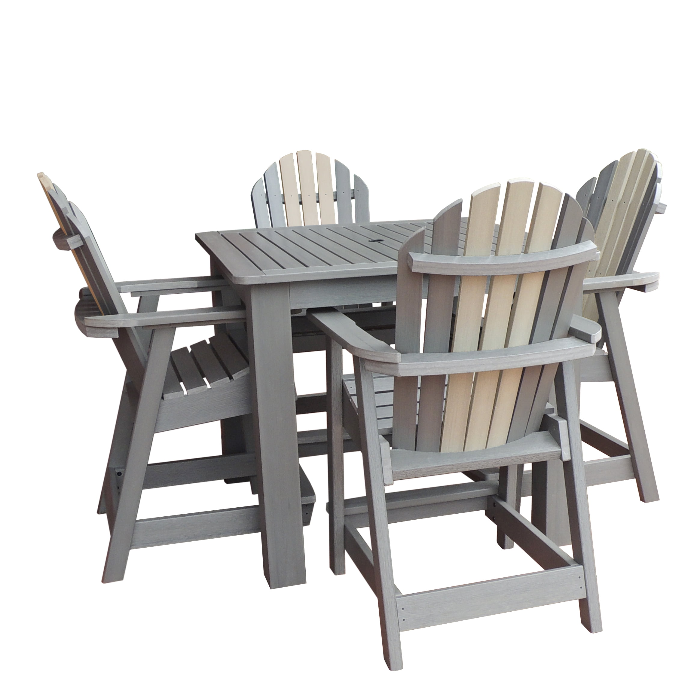 highwood® Eco-Friendly Hamilton 5pc Square Counter Dining Set - Walmart.com