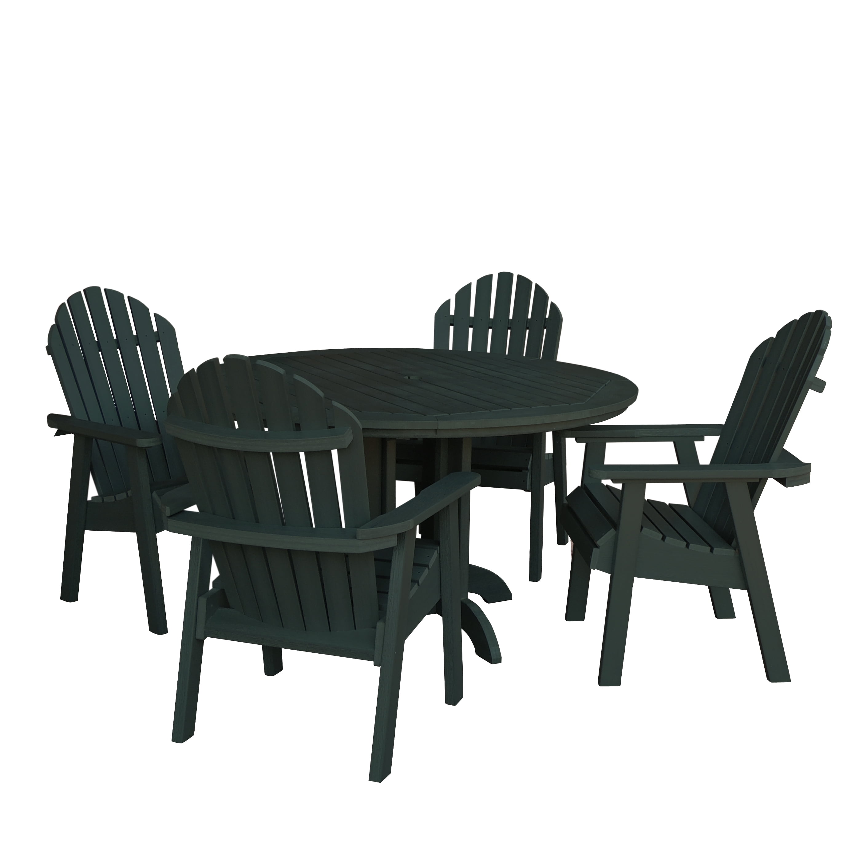 highwood® Eco-Friendly Recycled Plastic Hamilton 5pc Round Dining Set ...