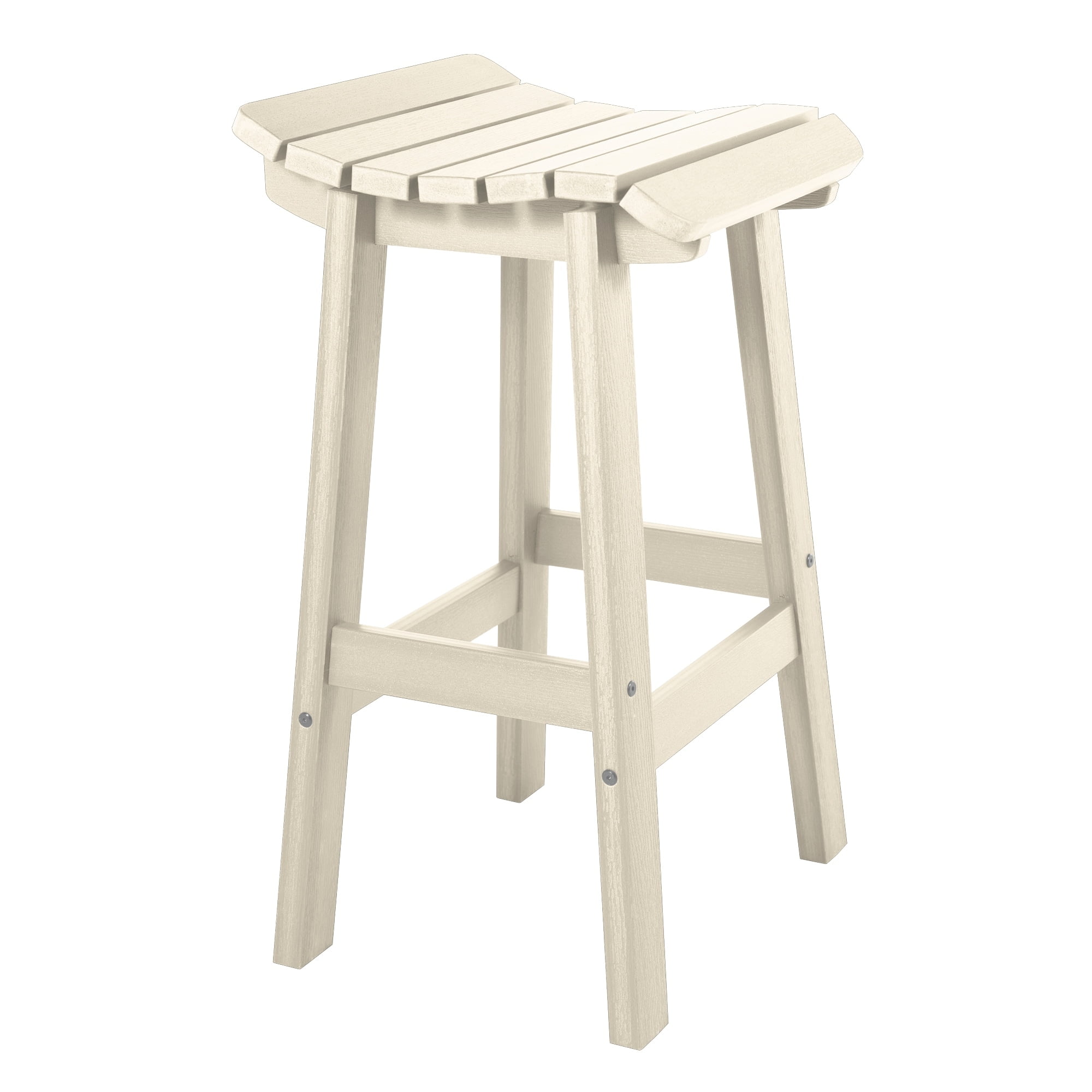 highwood Summit Square Bar Height Stool Whitewash - Walmart.com