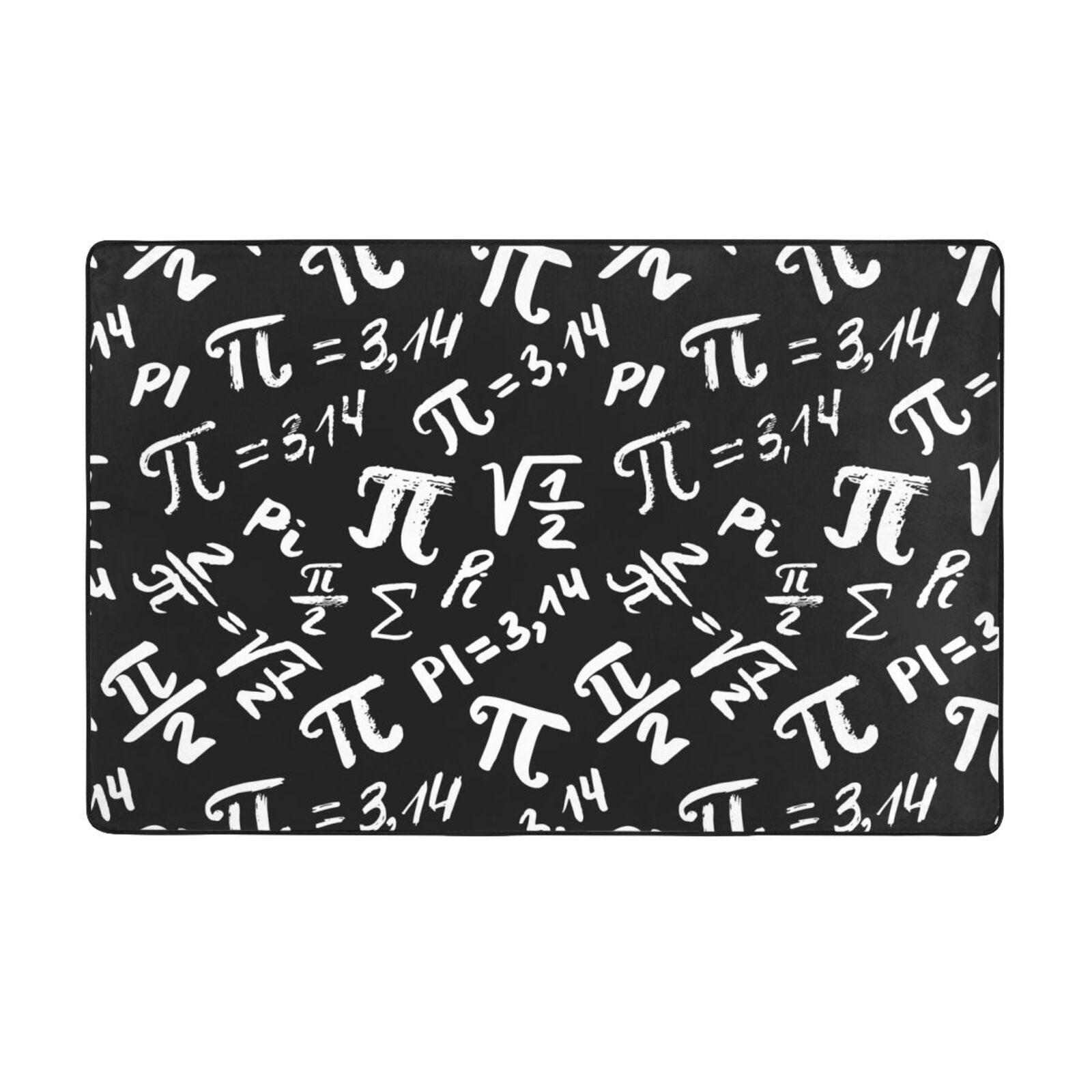 hilarious Math Symbol Print Soft Indoor Outdoor Rug, Washable Rugs for ...