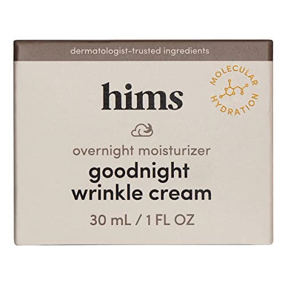 hims goodnight wrinkle cream for men - fine lines, puffiness, dark eye circles - caffeine ...