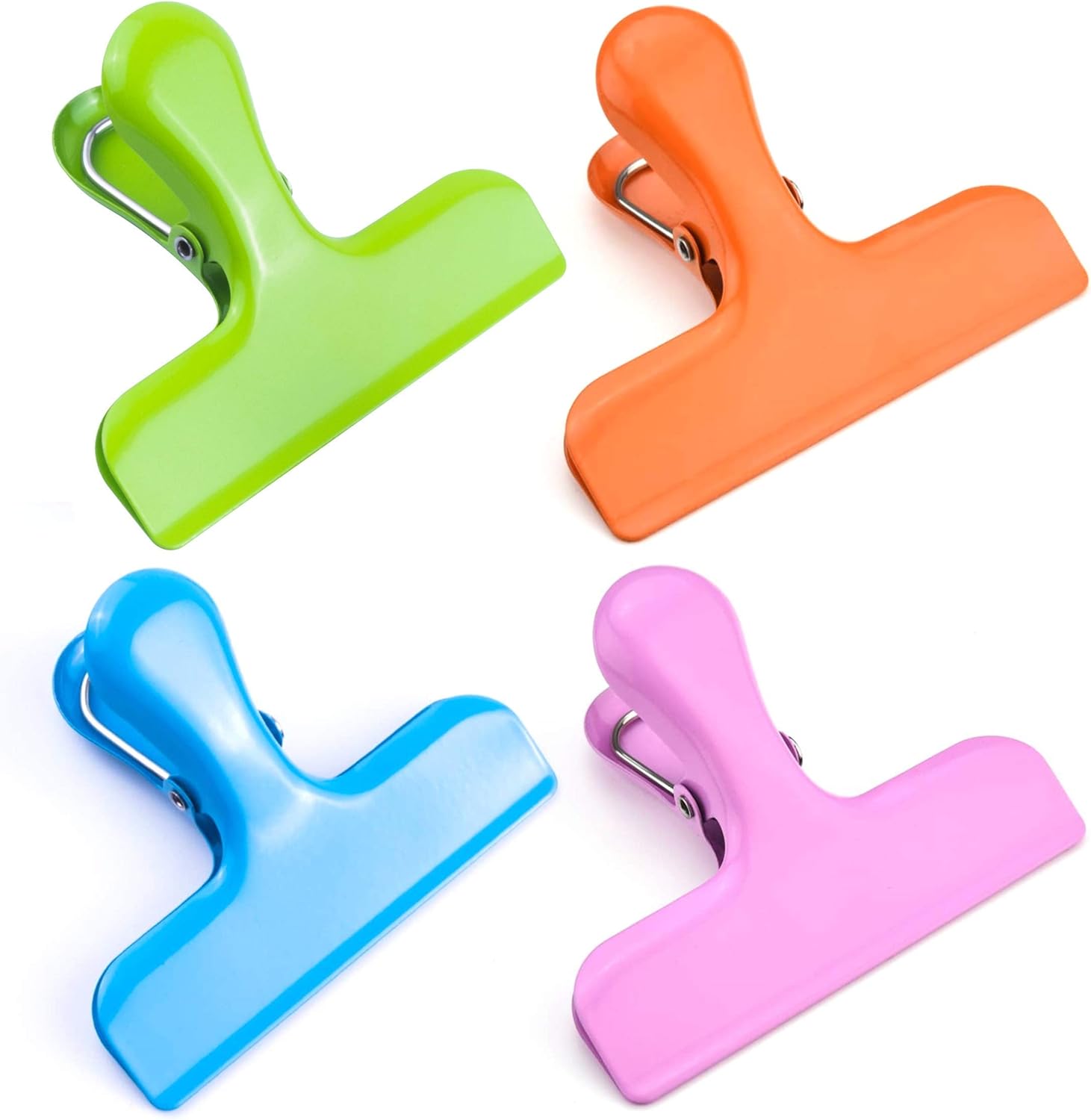 hip clips stainless steel large 3 inch wide 4 assorted colors 4 Pack ...