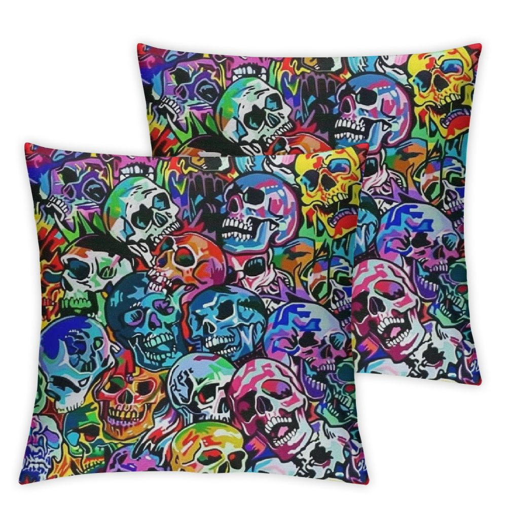 hippie graffiti style pillowcase cushion cover for boys, hip-hop ...