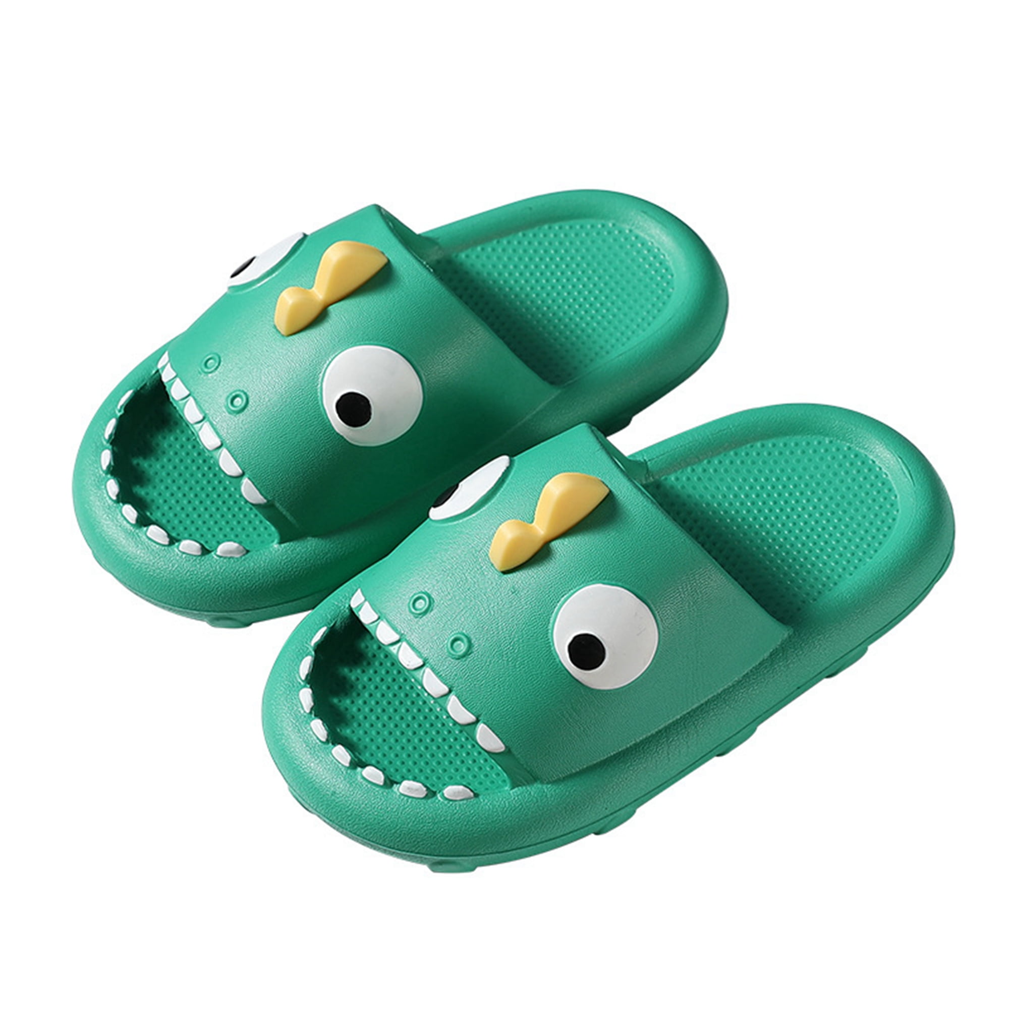 hirigin Kids Cartoon Shark Sliders Boys Girls Non-Slip Summer Beach ...