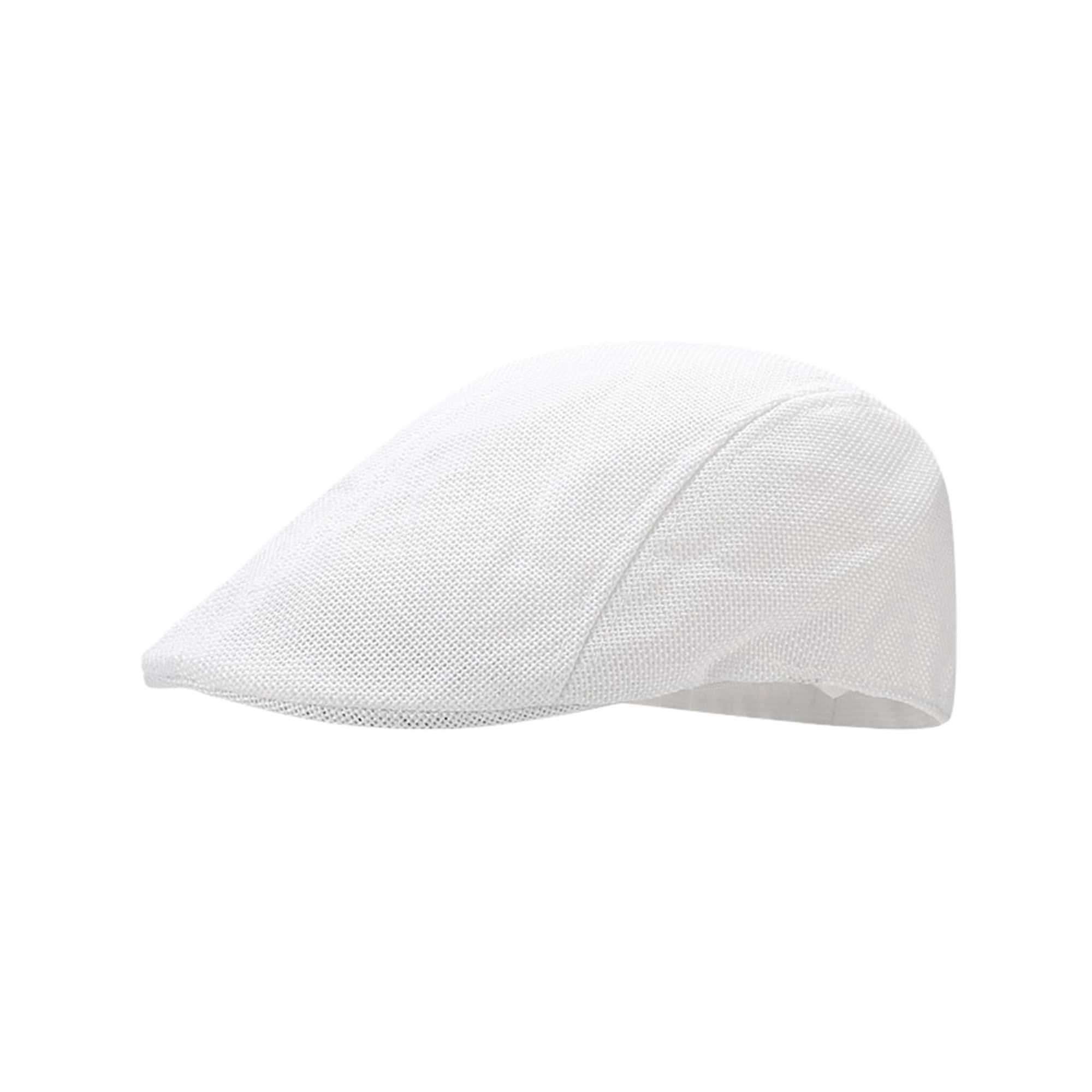 hirigin Men Women Flat Cap Duckbill Cap Solid Color Classic Baker ...