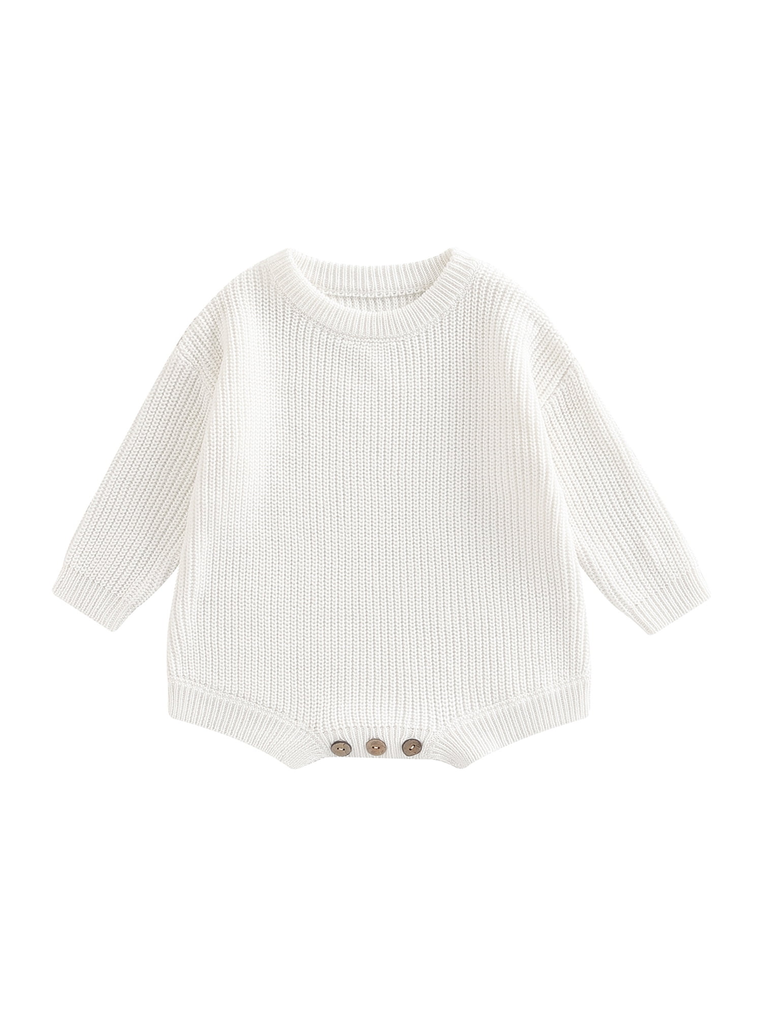 hirigin Newborn Baby Girl Boy Rompers Knitting Long Sleeve Bodysuit 3M 6M 9M 12M 24M Infant ...