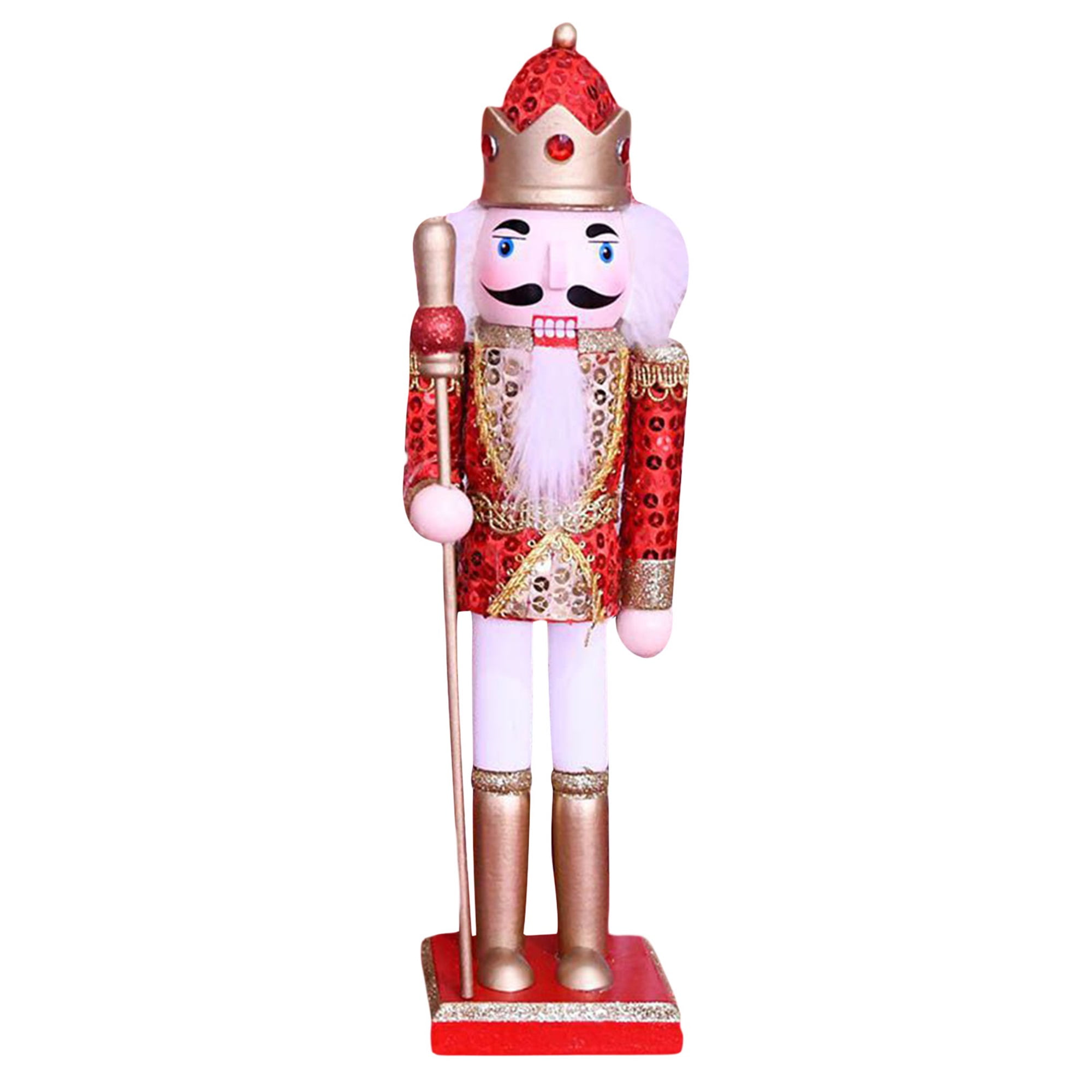 hirigin Nutcracker Ornament Christmas Wooden King/ Santa Claus ...