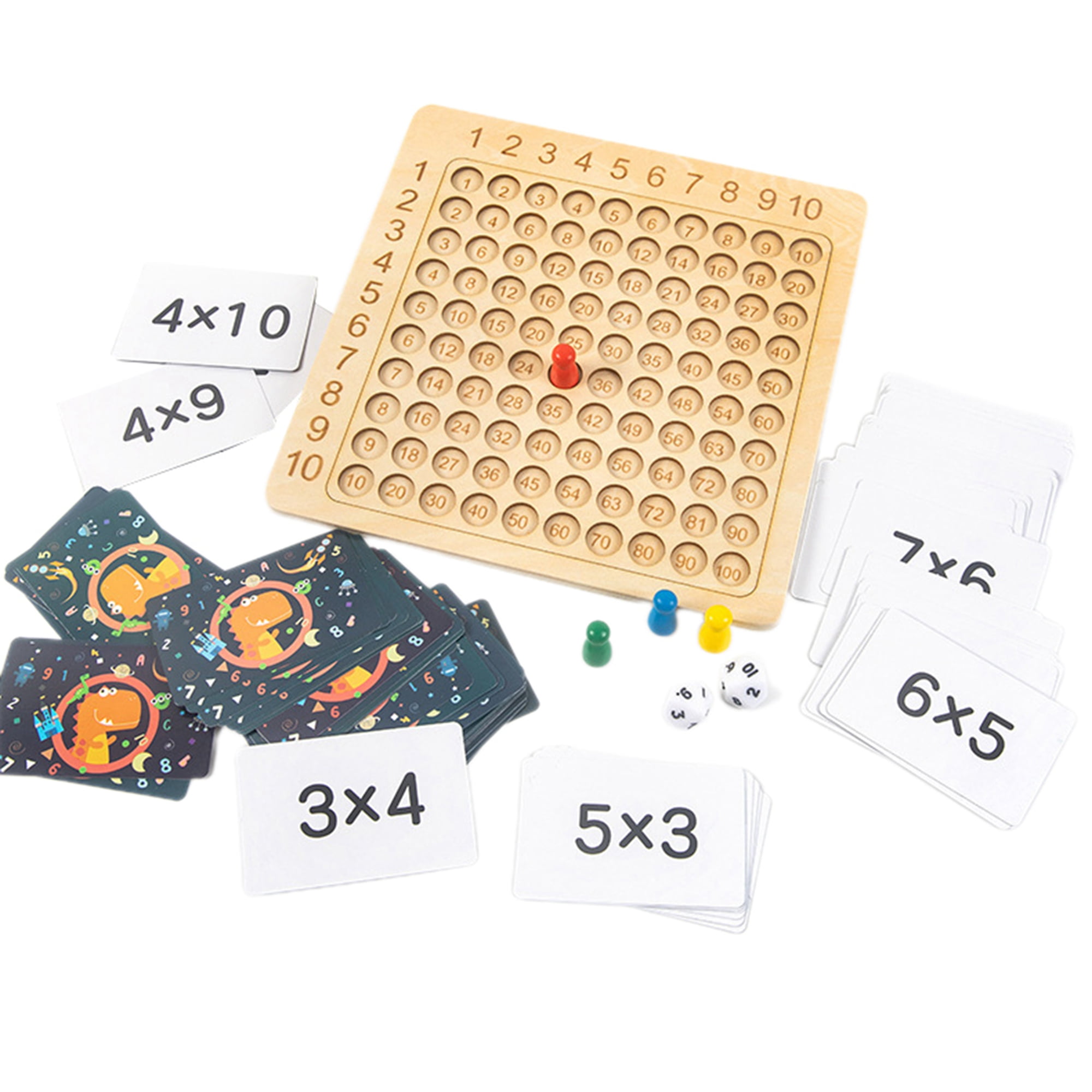 hirigin Wooden Multiplication Table Board Game Montessori Maths Board ...