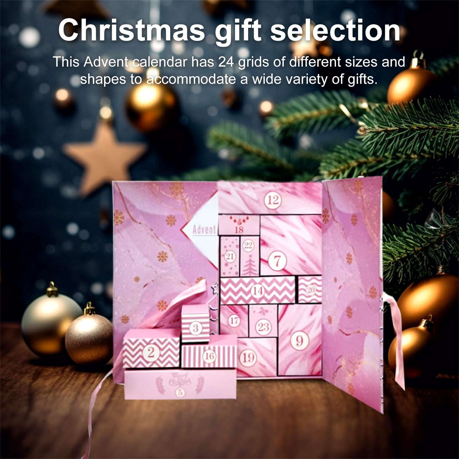 hiryomu DIY Christmas Advent Calendar Boxes 2024 Empty Box to Fill 24 ...