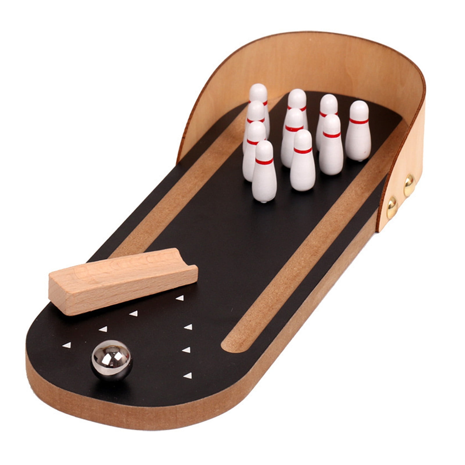 hiryomu Wooden Bowling Set Desktop Bowling Game Sure Here's A Product ...
