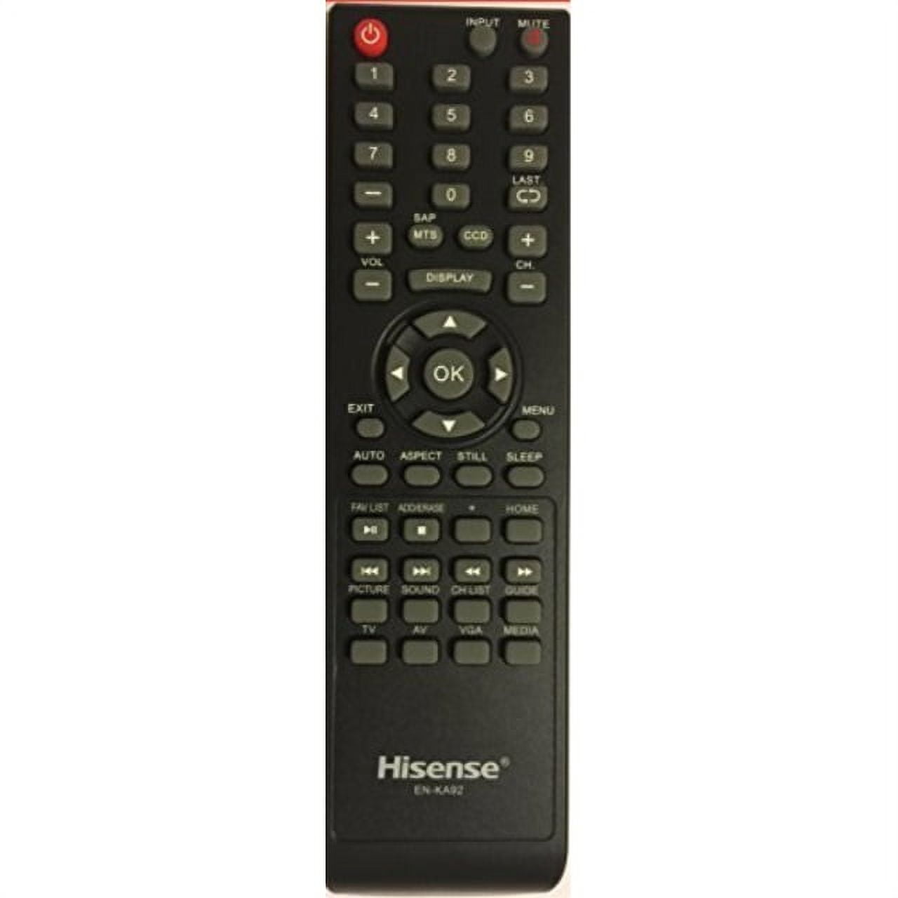 Hisense TV Remote EN-KA92 for H3 Series led TV Remote Control--Works ...