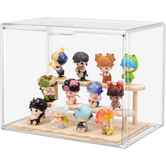 hjkhkjhj Blind Box Display Case, Acrylic Figures Display Case Clear for ...